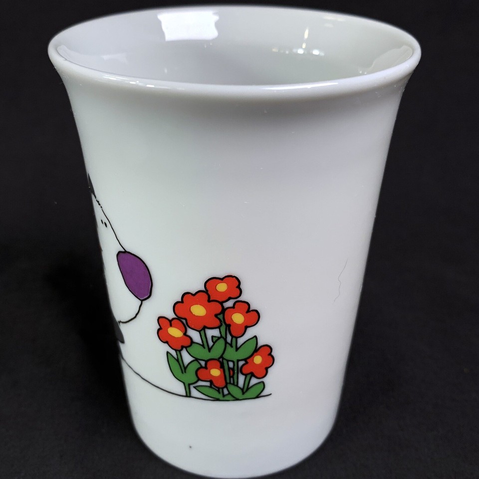 Vtg 80s Skunk Flower Bathroom Ceramic Tumbler Soap Dish Set Kersten ...