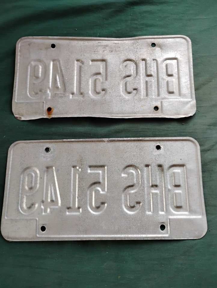 PAIR 2012 Ohio License Plates - "BHS 5149" BUTLER Birthplace of ...