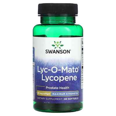 3 X Swanson, Lyc-O-Mato Lycopene, Maximum Strength, 40 mg, 60 Softgels ...