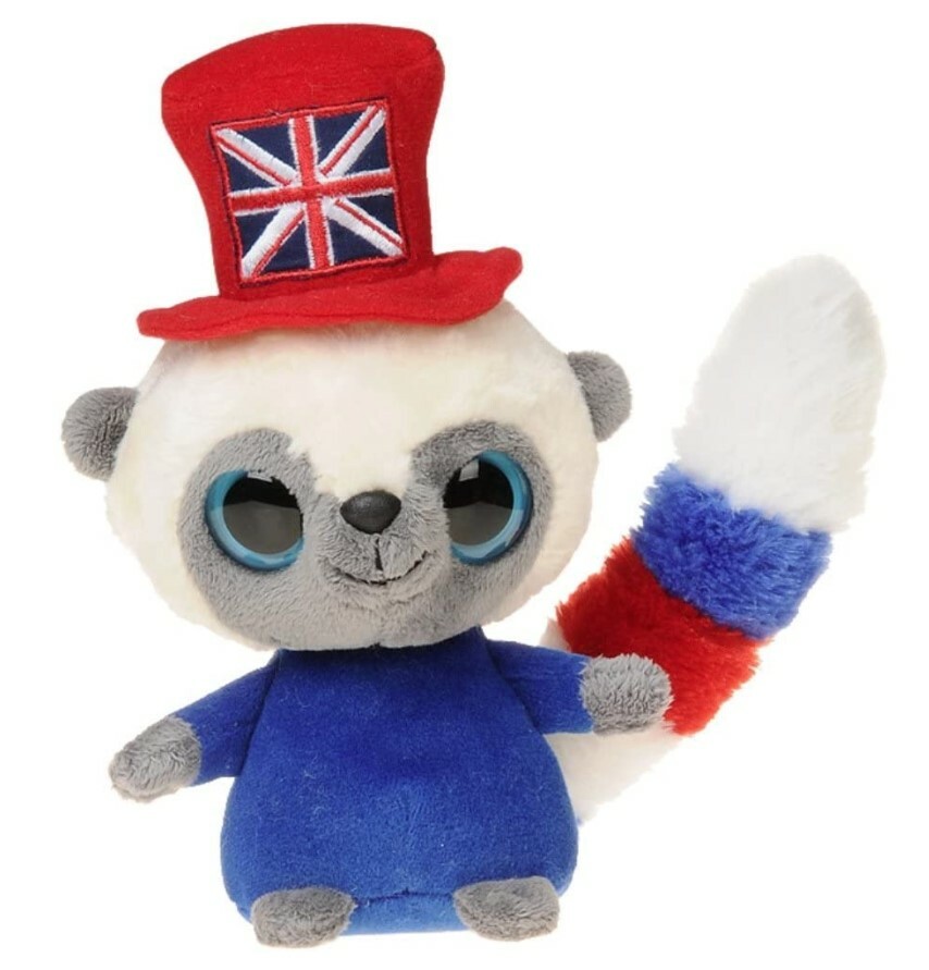 YooHoo Bush Baby Union Jack Flag Keyring Soft Toy | eBay
