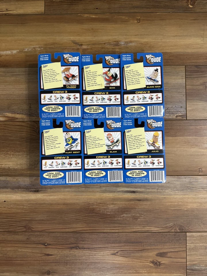 Tech Deck Dudes X-Concepts Crew 3 Series Full Set Complete (Lot Of 6 ...