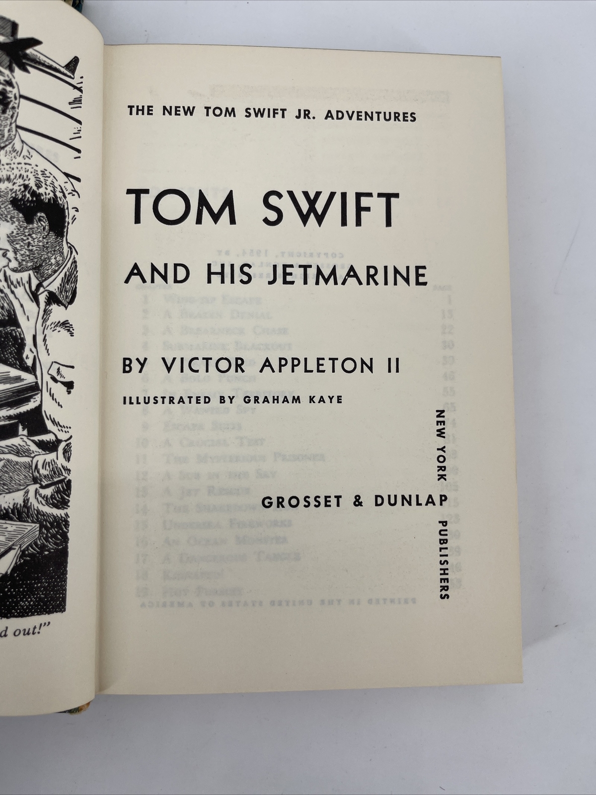 Tom Swift Jr. Vintage Lot Hydrolung #18 His Jetmarine#2 Hardcover Book ...