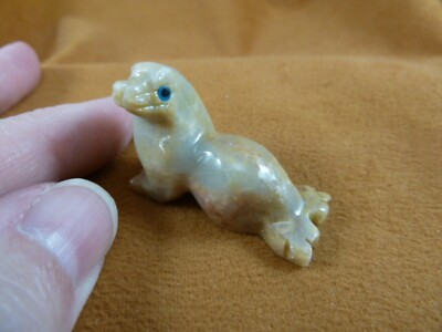 (Y-SEAL-18) small white SEAL carving gem stone SOAPSTONE PERU I love ...