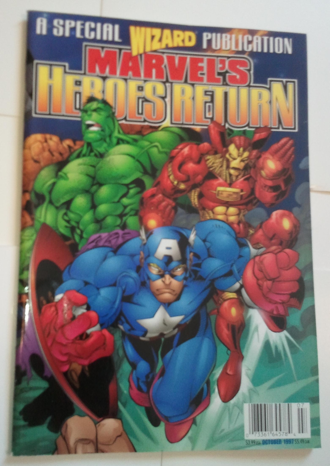 Wizard Special Ed Heroes Return Jim Lee Cvr Captain America Avengers ...