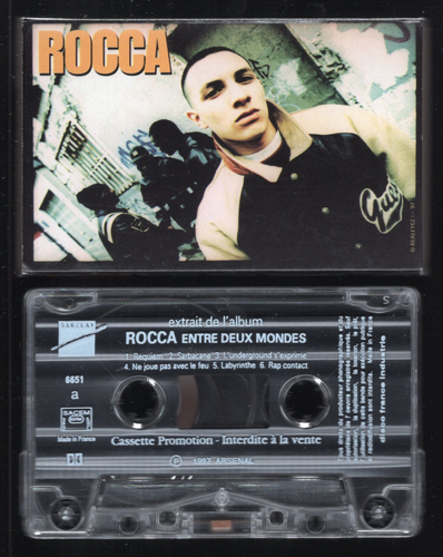 K7 Audio PROMO ★ Rocca - Entre Deux Mondes ★ RARE Cassette Tape Rap ...