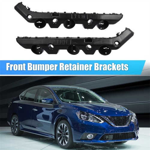 1 Pair ABS Front Bumper Supports Brackets Retainers For Nissan Sentra ...