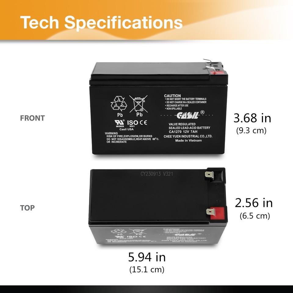 2 (Pack) 12v 7ah for APC Back UPS XS 900 900VA BX900R Battery | eBay