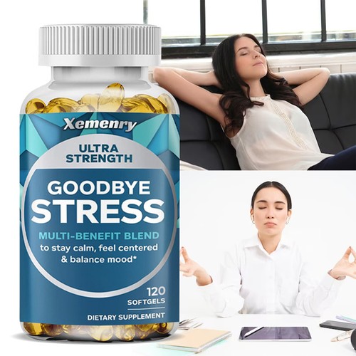 Goodbye Stress - L-Theanine - Improved Sleep, Stress Relief, Promotes ...