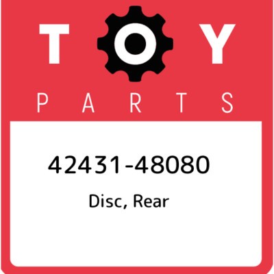 42431-48080 Toyota Disc, rear 4243148080, New Genuine OEM Part | eBay