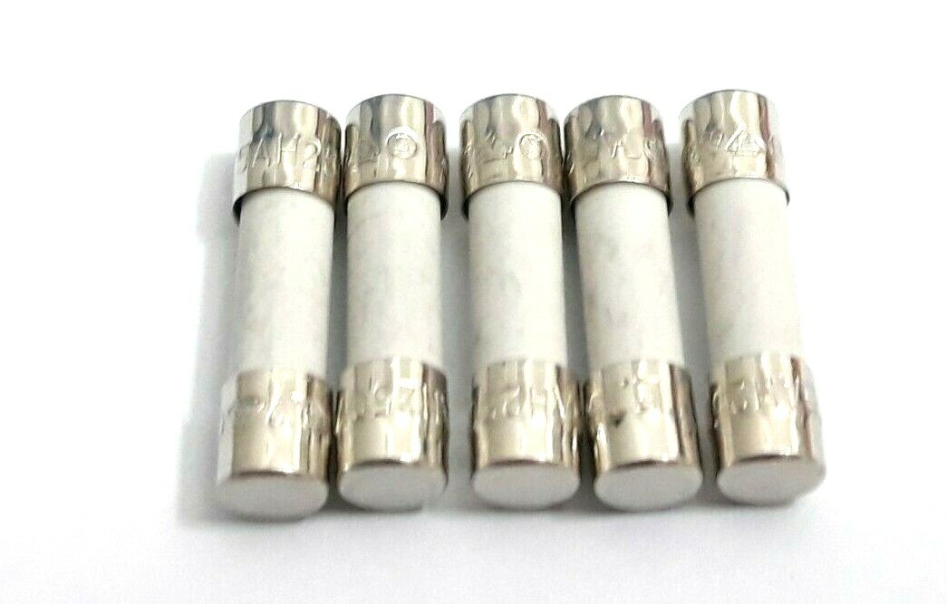 SET OF 5 T 5AH 250V P T5AH SLOW BLOW CERAMIC LF LITTELFUSE FUSES ...