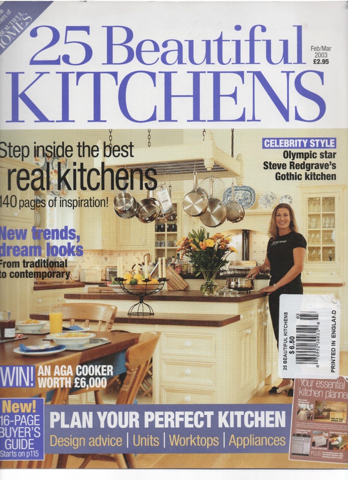 25 Beautiful Kitchens Magazine February/March 2003 Real Kitchens Steve ...