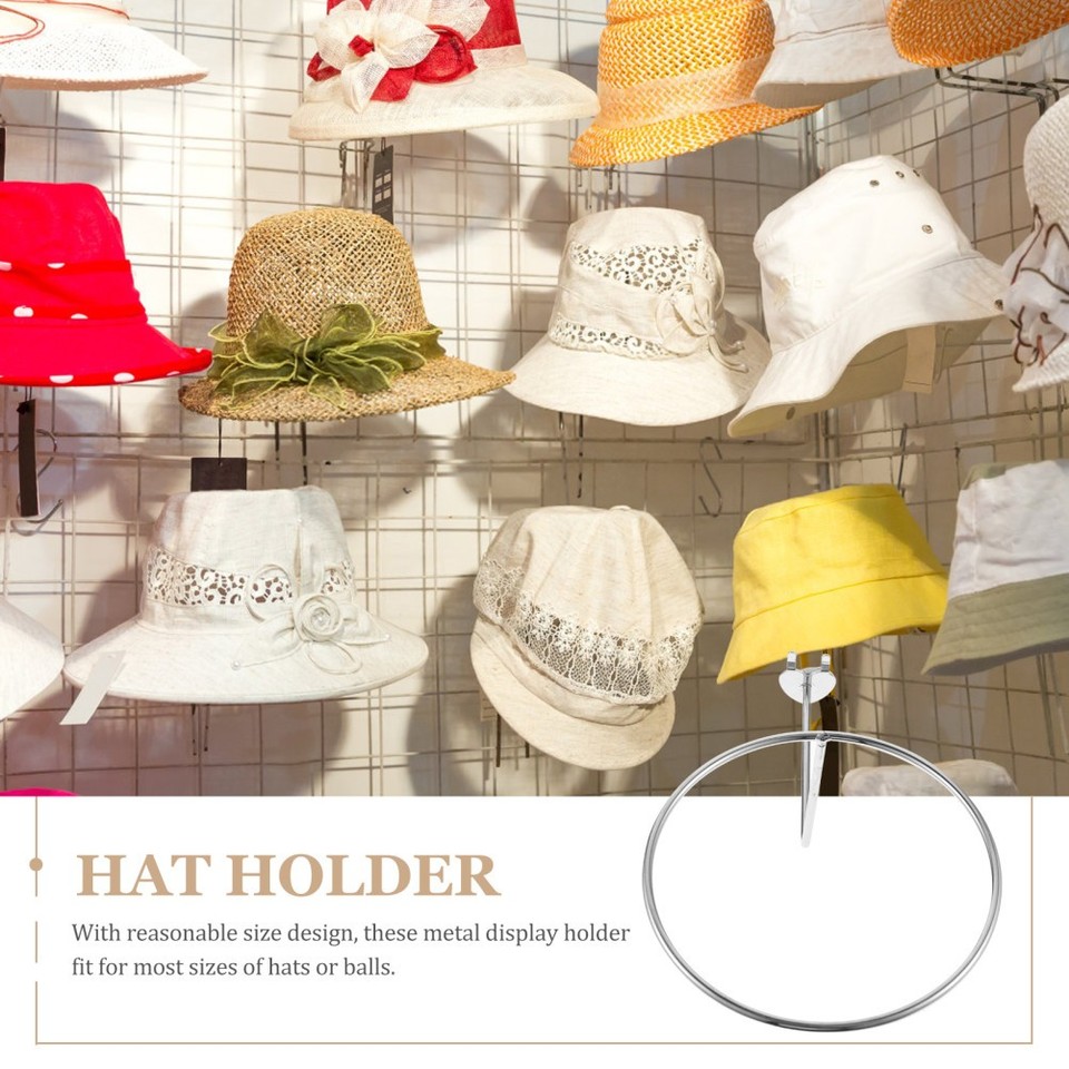 2 Pcs Hat Storage Holder Display Stand Metal Hanger Baseball Cap | eBay ...