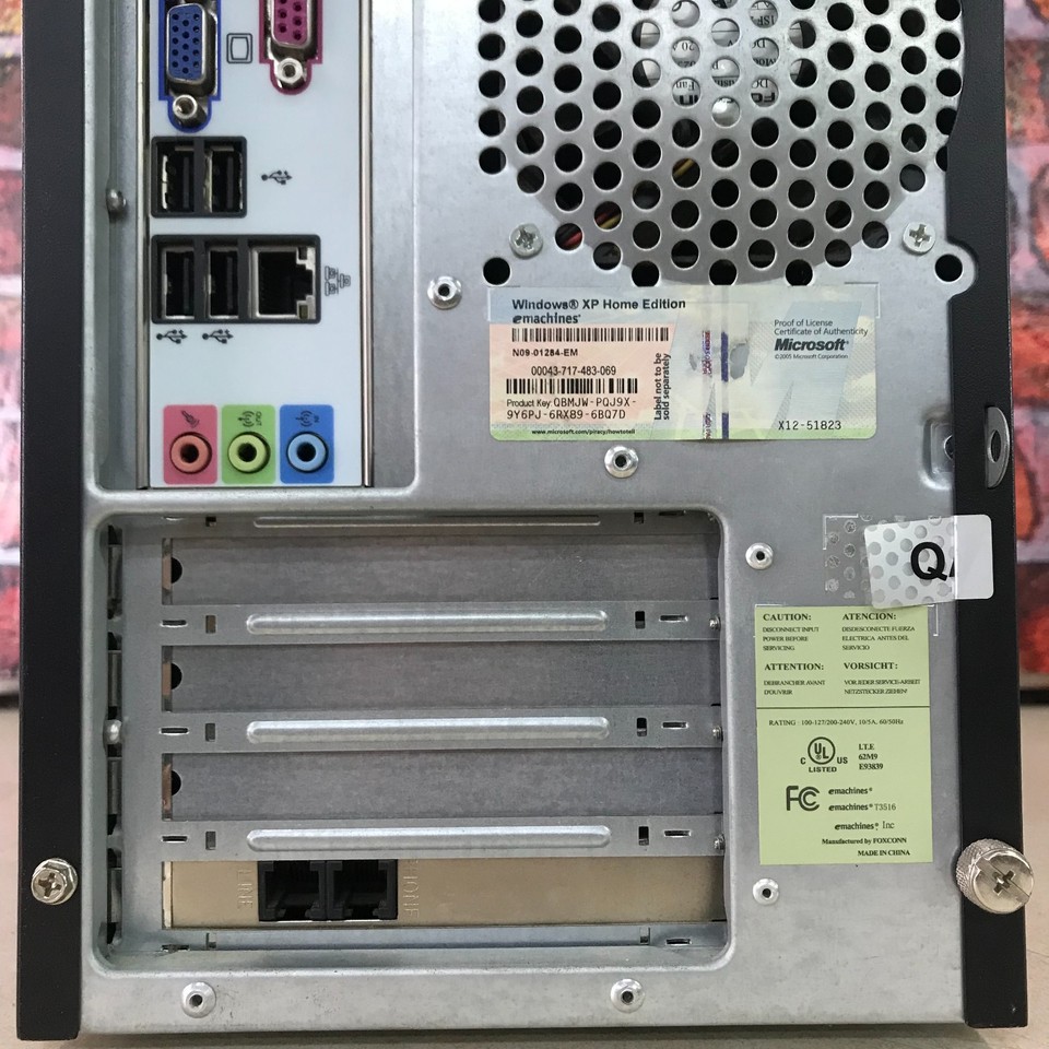 eMachines T3516 Retro Gaming PC Celeron D 3.20GHz 512MB RAM (Windows 7 ...