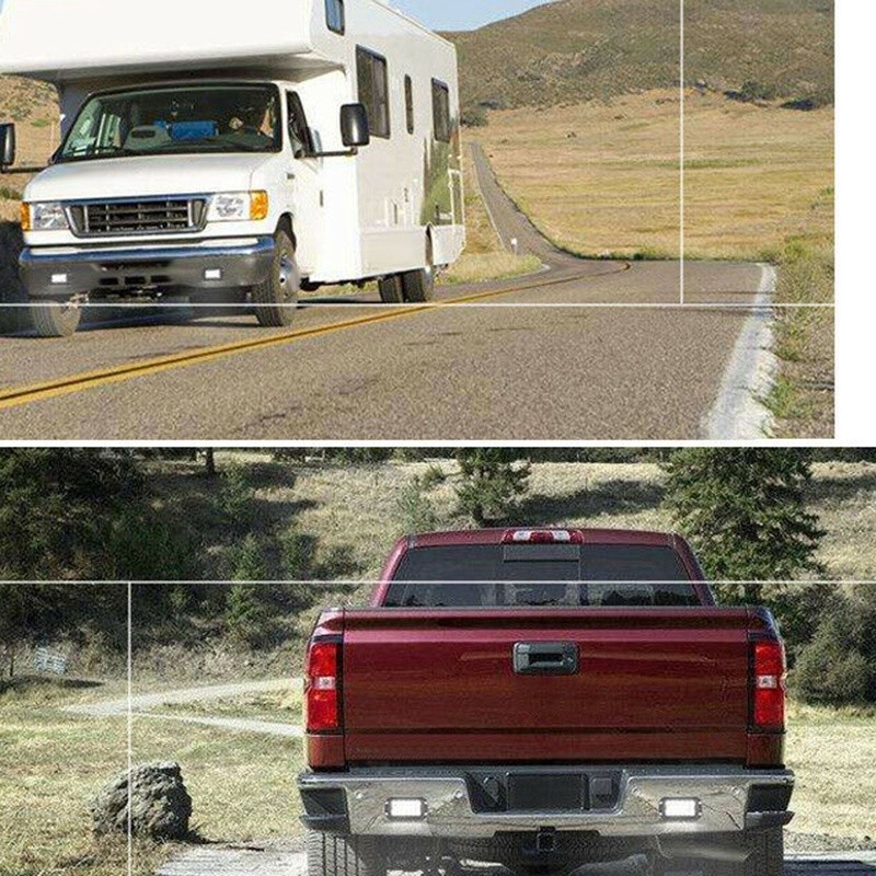 2Pcs 12V 6 Inch Flush Mount Work Light 26 LED Super Bright Spotlight ...