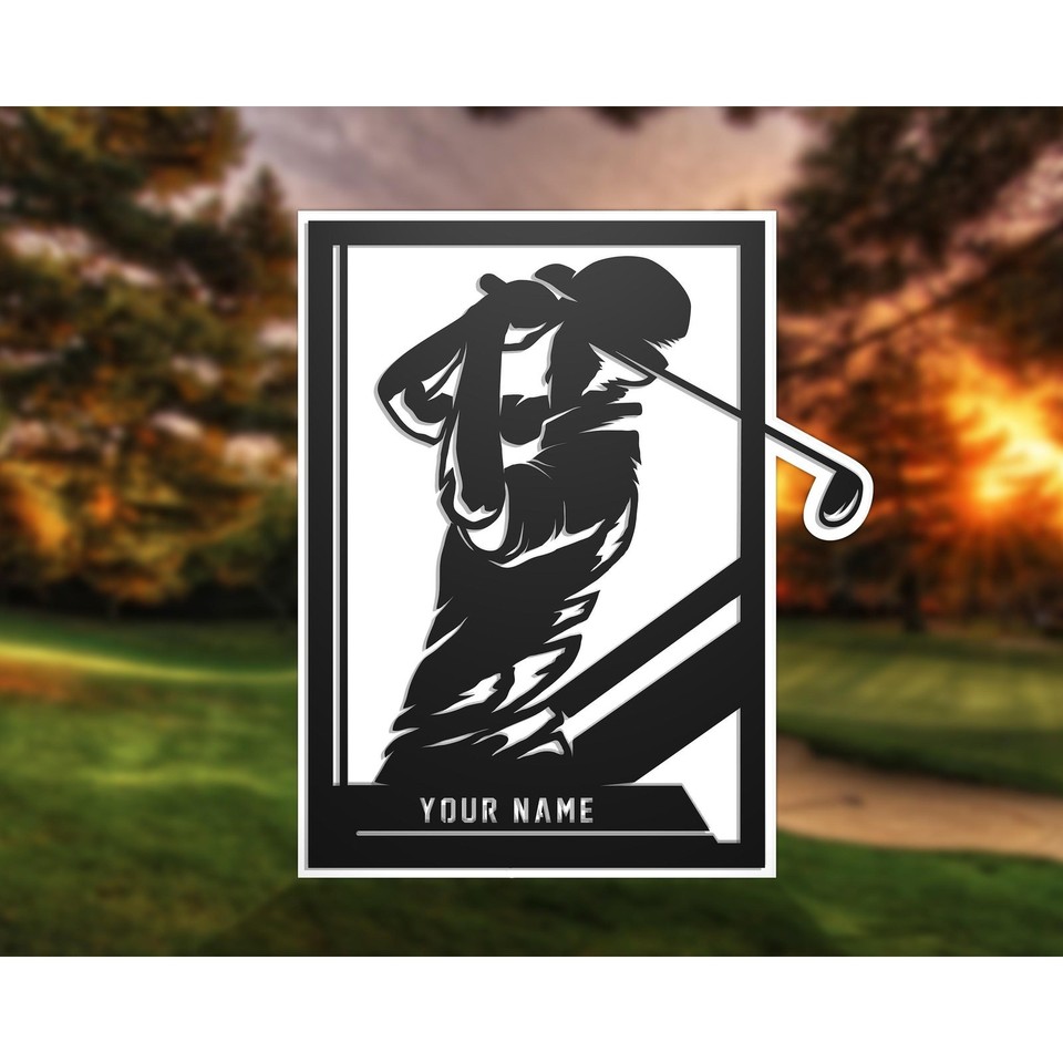 Golf Stadium Series Personalized GOLF Sign Customized Plaque 3 Designs ...