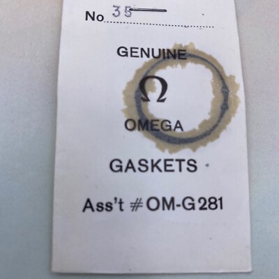 Genuine Omega Back Gasket No. 35 Ass't #OM-G281. Seal Package | eBay