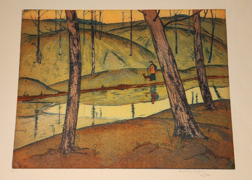 1925 ORIGINAL BEATRICE LEVY ETCHING 'KENTUCKY AUTUMN' PRINT #7 | eBay