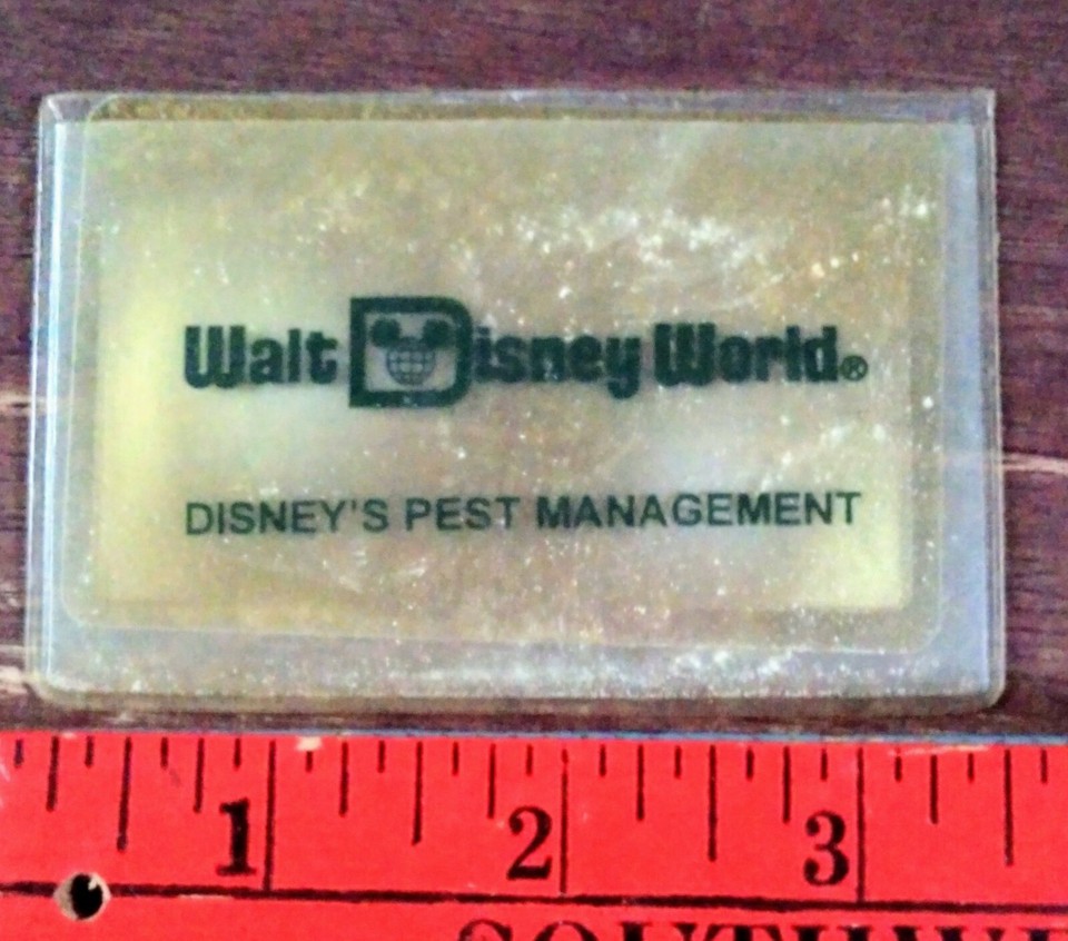 Walt Disney World Cast Member Pest Management Magnifying Sheet | eBay