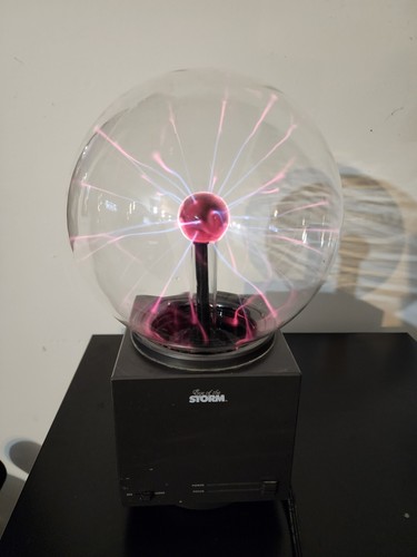 Eye of the Storm Plasma Lighting Globe 1987 Rabbit Static Ball Lamp E ...