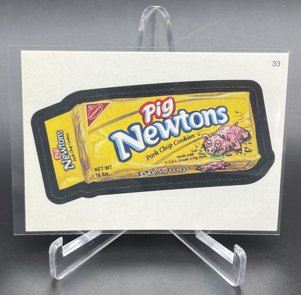 2005 Topps Wacky Packages Series 2 Pig Newtons Pork Chop Cookie #33 ...