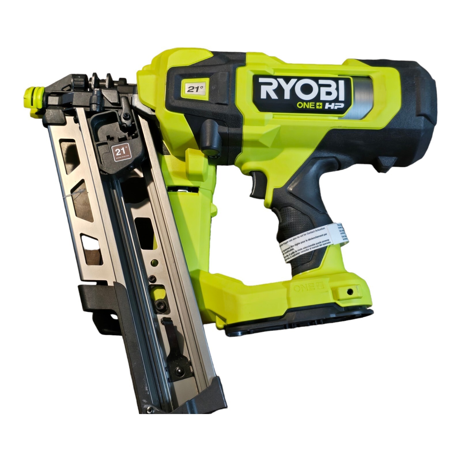 RYOBI 18V HP Brushless Cordless AirStrike 21° Framing Nailer (Tool Only ...