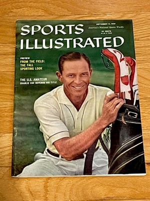 9/14/59 RARE NEWSSTAND Sports Illustrated Charlie Coe GOLF CGC NM! | eBay