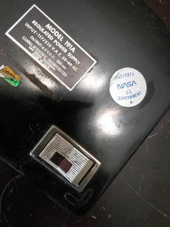 Vintage Nasa Test Equipment Power Supply Astronaut space label WOW | eBay
