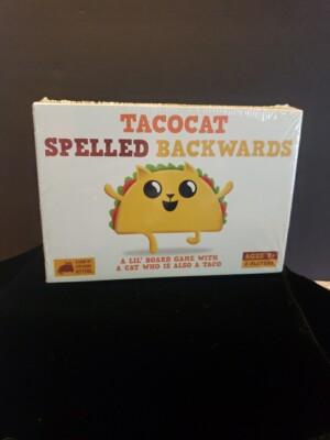 NEW Tacocat Spelled Backwards Game Spelling Board Ages 7+, 2 Players | eBay