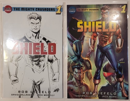 MIGHTY CRUSADERS THE SHIELD LIEFELD SKETCH VARIANT NM 2021 ARCHIE'S ...