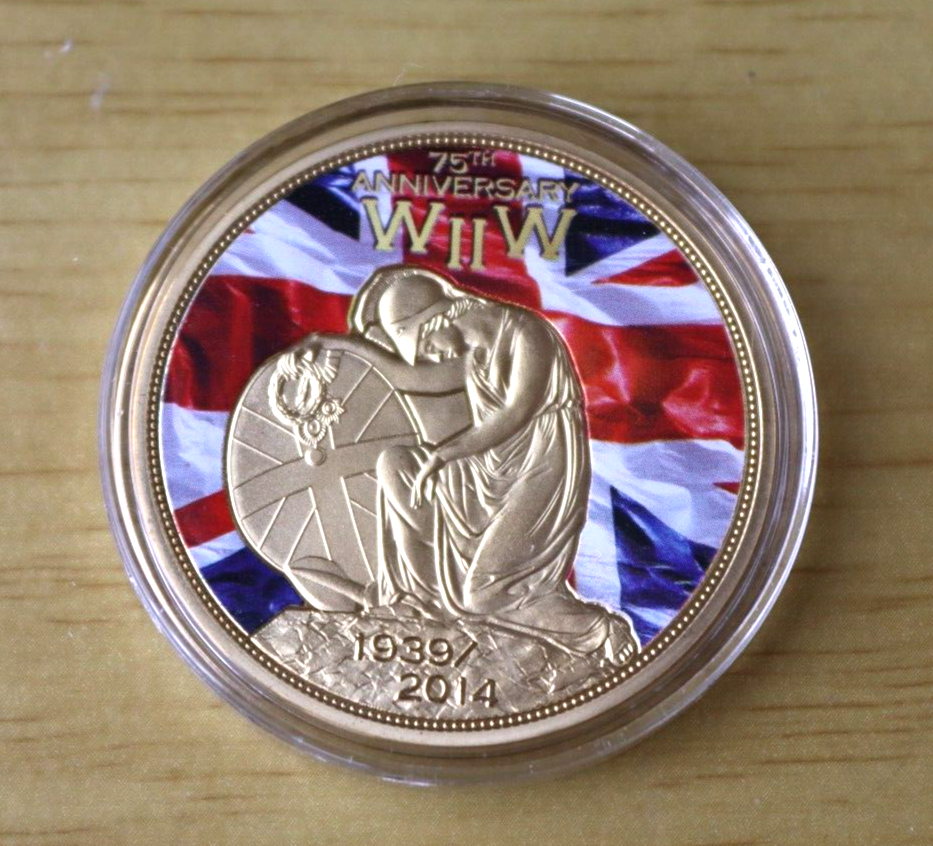 WWII 75th Anniversary Operation Overlord D-Day 2014 Gold Plated Proof ...