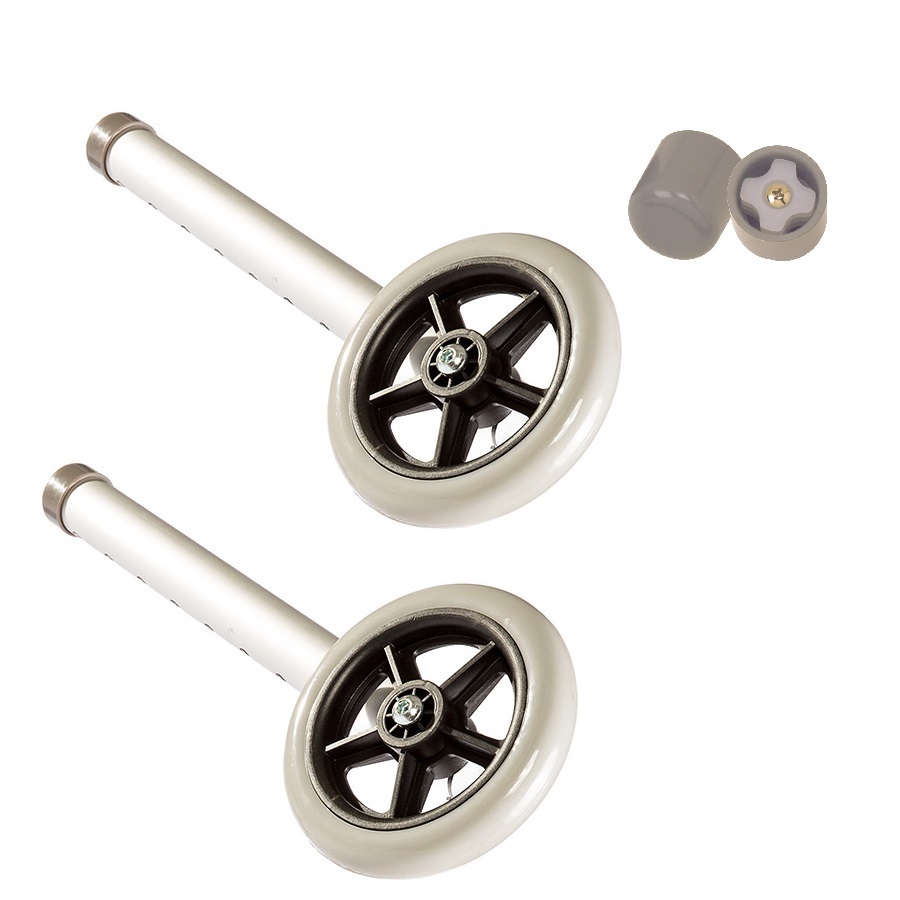 Walker Wheels Replacement Kit W/glide 1/pr Comparable to Invacare ...