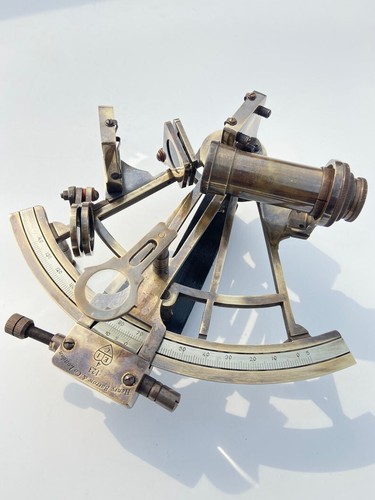 Nautical Sextant Brown Antique Finish Handcrafted Working Brass Sextant ...