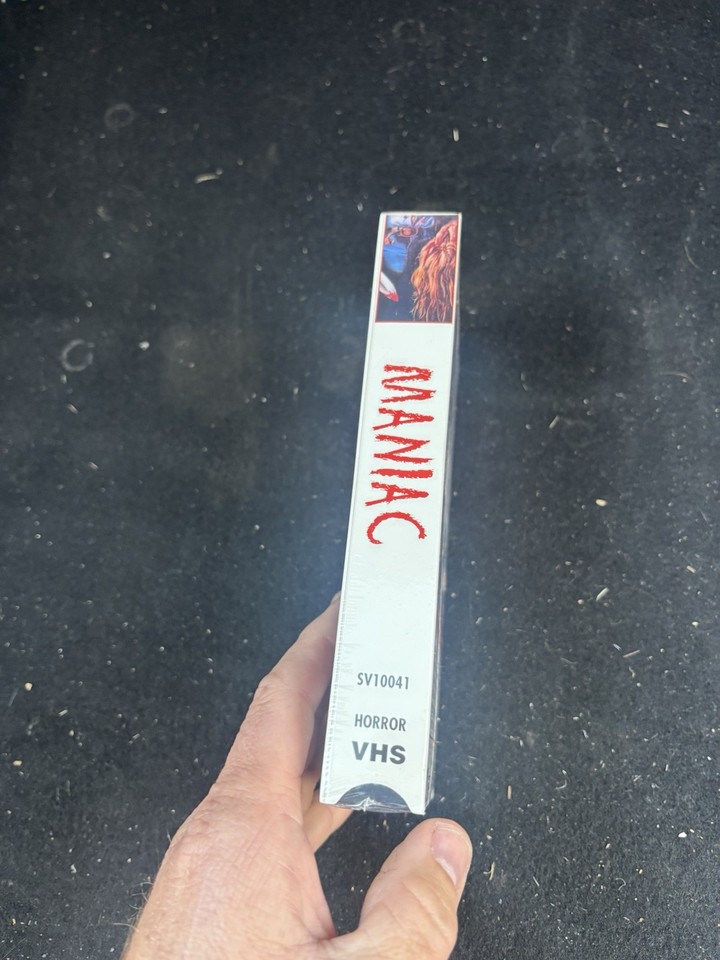 1996 Maniac VHS Tape Factory Sealed Vintage Horror Movie! Rare! | eBay