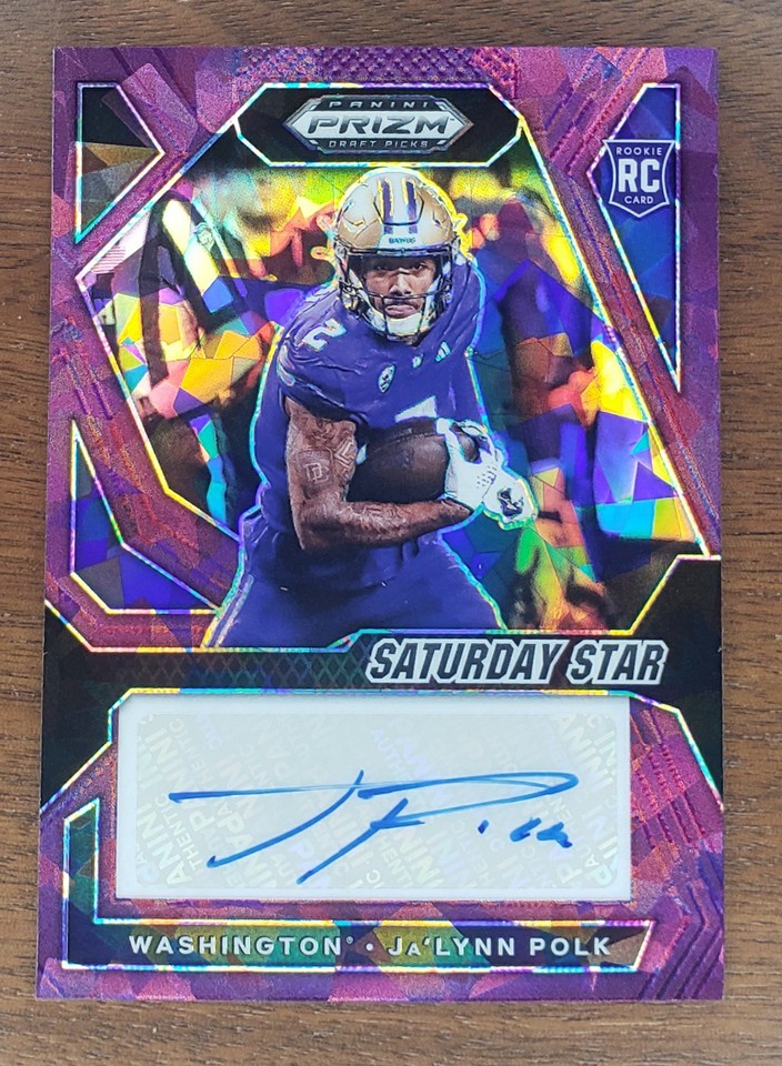 Prizm Draft Picks- Saturday Star- Purple Ice- Ja'Lynn Polk- Auto 99/99 ...