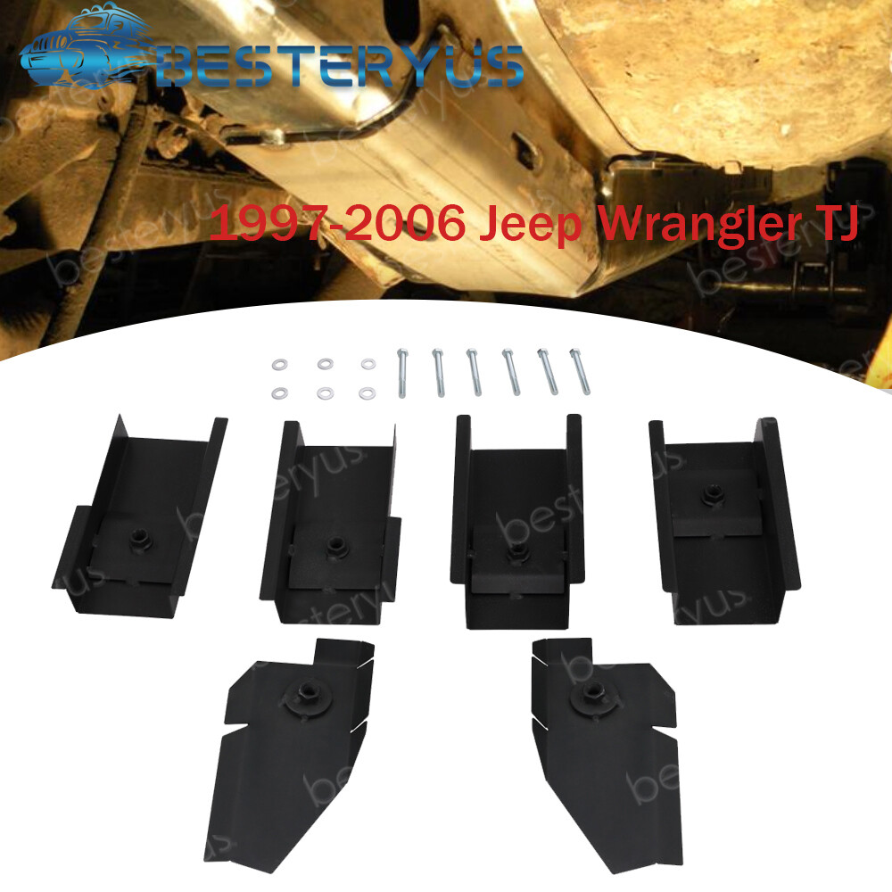 Full Tub Body Mount Repair Kit Front Rear Middle for 97-06 Jeep ...