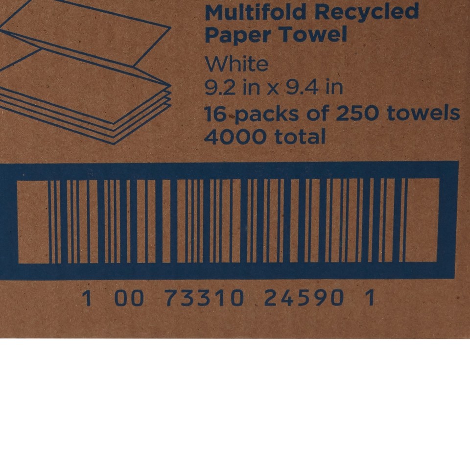 Pacific Blue Basic Paper Towel Multi-Fold 16 Pack(s) 250 Towels/ Pack ...