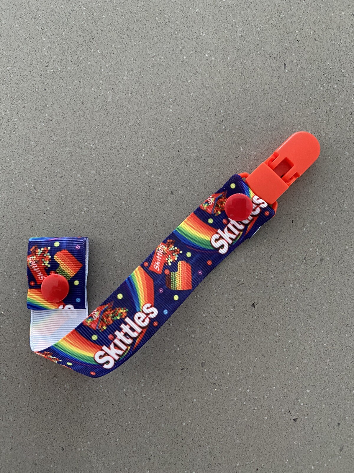 Baby Dummy Clips Pacifier Chain Soother Holder Dummie Strap Skittles ...