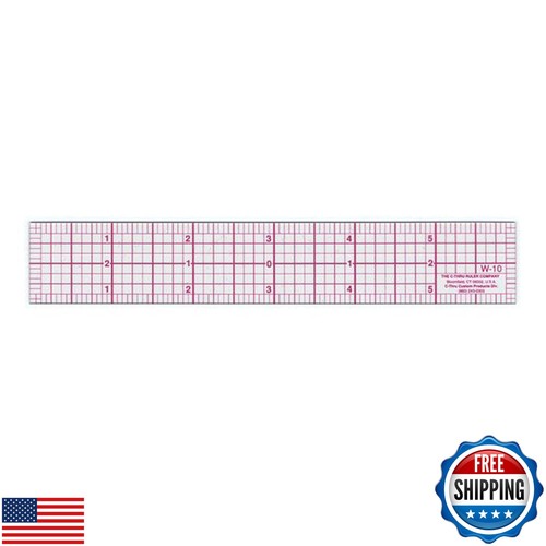 Westcott W-10 6-Inch 8ths Graph Ruler, Transparent, 1 x 6 in | eBay