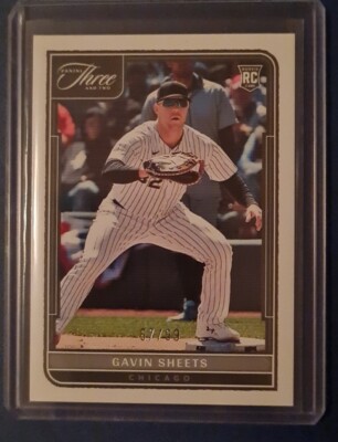 2022 Panini Three And Two GAVIN SHEETS ROOKIE RC BASE CARD #127 WHITE ...