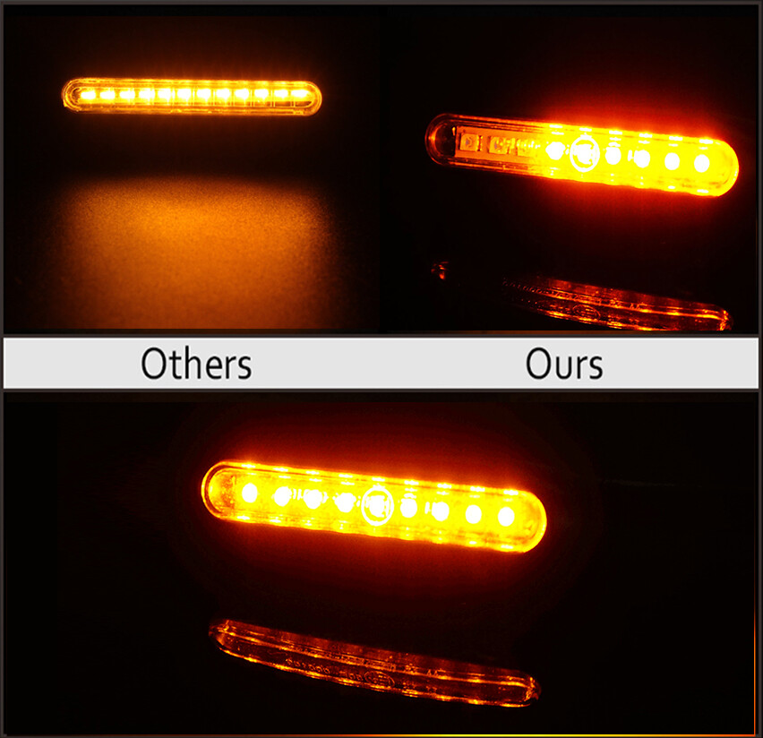 4X Motorcycle LED Turn Signals Lights Tail Blinkers For Yamaha YZF R1 ...
