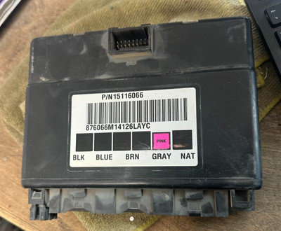 2003 GMC YUKON BODY CONTROL MODULE UNIT 15116066 **UNIVERSAL** MATCH ID ...