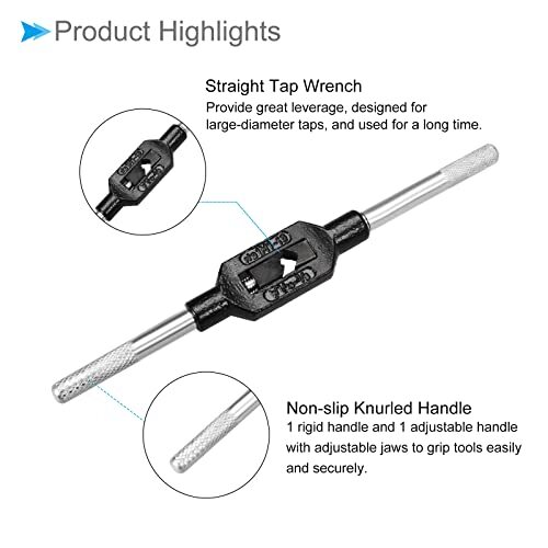 Tap Wrench Handle Fit M1m10 1/16"3/8" unc/unf Taps Size Adjustable ...