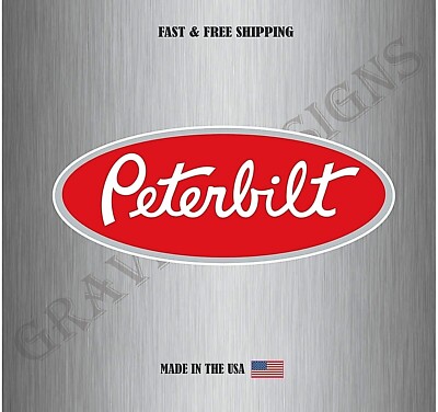 PETERBILT TRUCK DECAL STICKER USA MADE TRUCK CAR WINDOW WALL CAR WATER ...