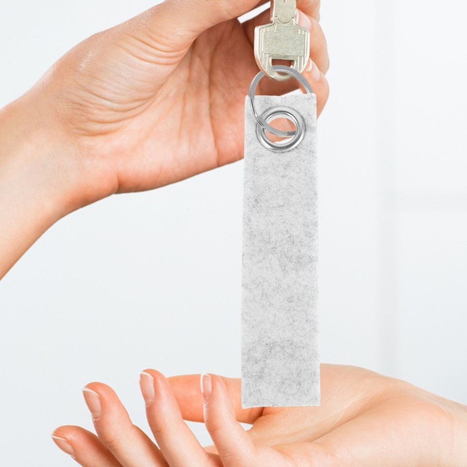 20pcs Blank Felt Keychains Felt Keychains Crafts Diy Felt Key Chains ...