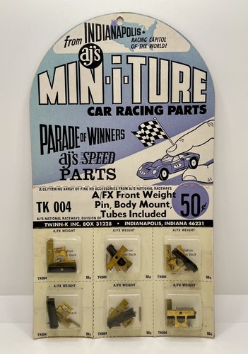 VINTAGE AJ'S AFX FRONT WEIGHT KIT TK004 HO SLOT CAR NEW MINT RETAIL ...