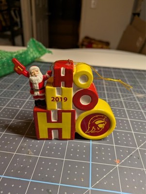 USC Trojans Danbury Mint Christmas Ornament Hohoho | eBay