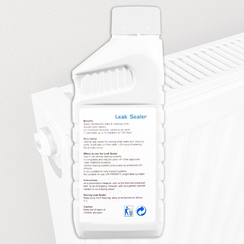Central Heating Leak Sealer 500ml Concentrate Radiator Boiler Pipe Seal ...