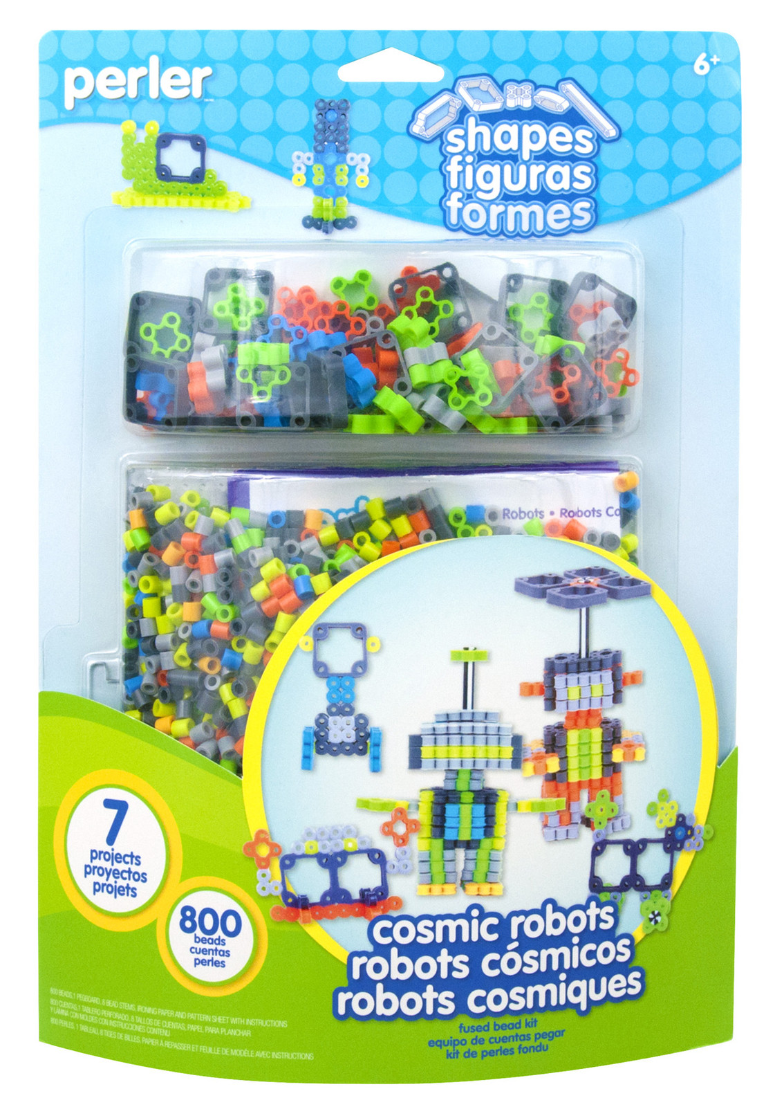 Cosmic Robots Fused Bead Kit EK SUCCESS Kids Craft Beads by Perler NEW ...