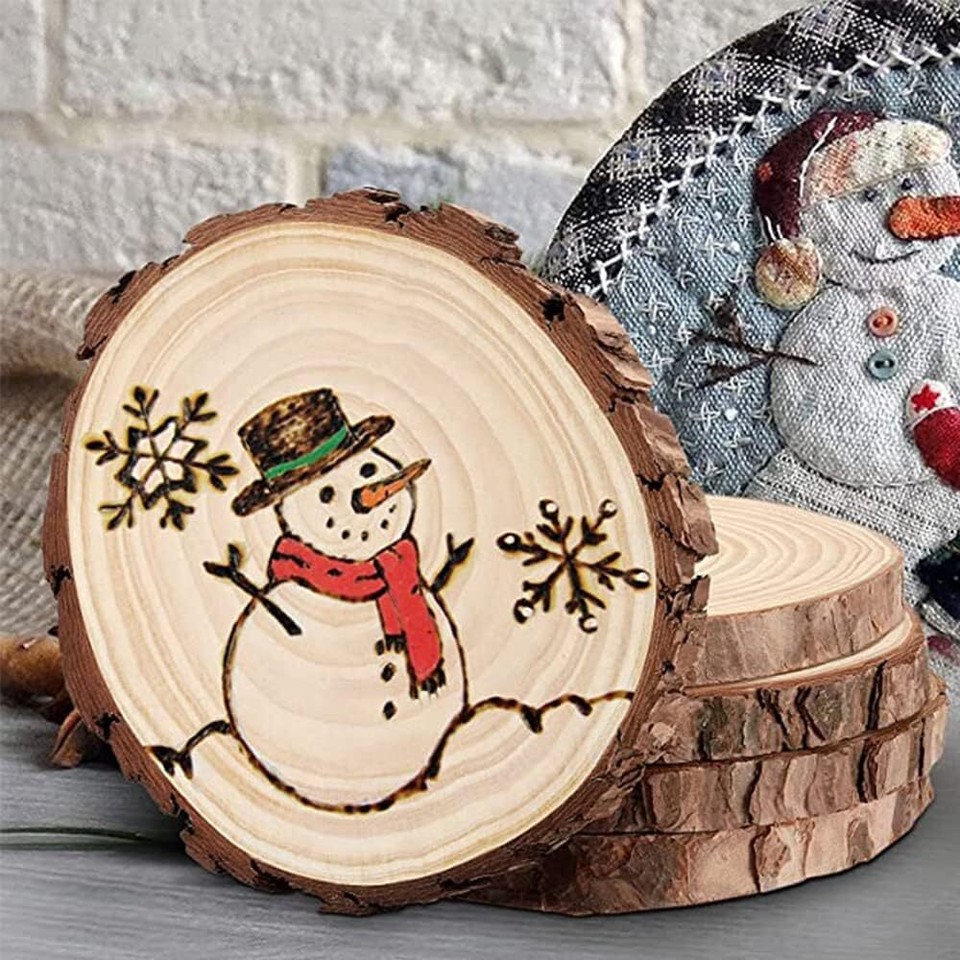 Wooden Slices 5 - 10 CM Wood Log Discs SALE Round Rustic Wedding Crafts ...