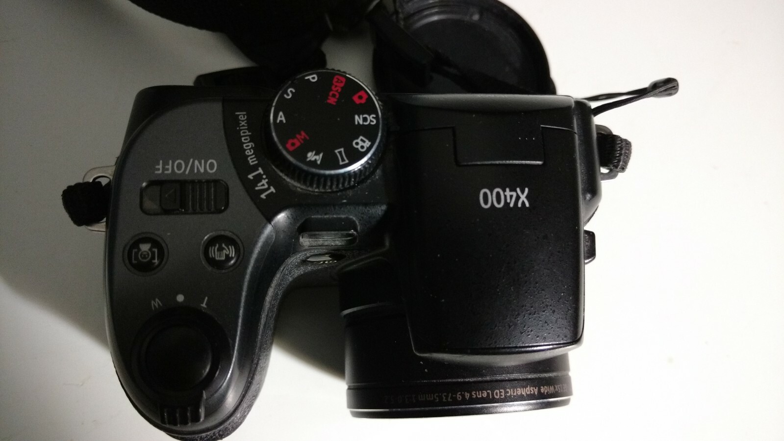 GE X400 Black 14.1 MP Digital Camera with 2.7" LCD, Optical Image ...